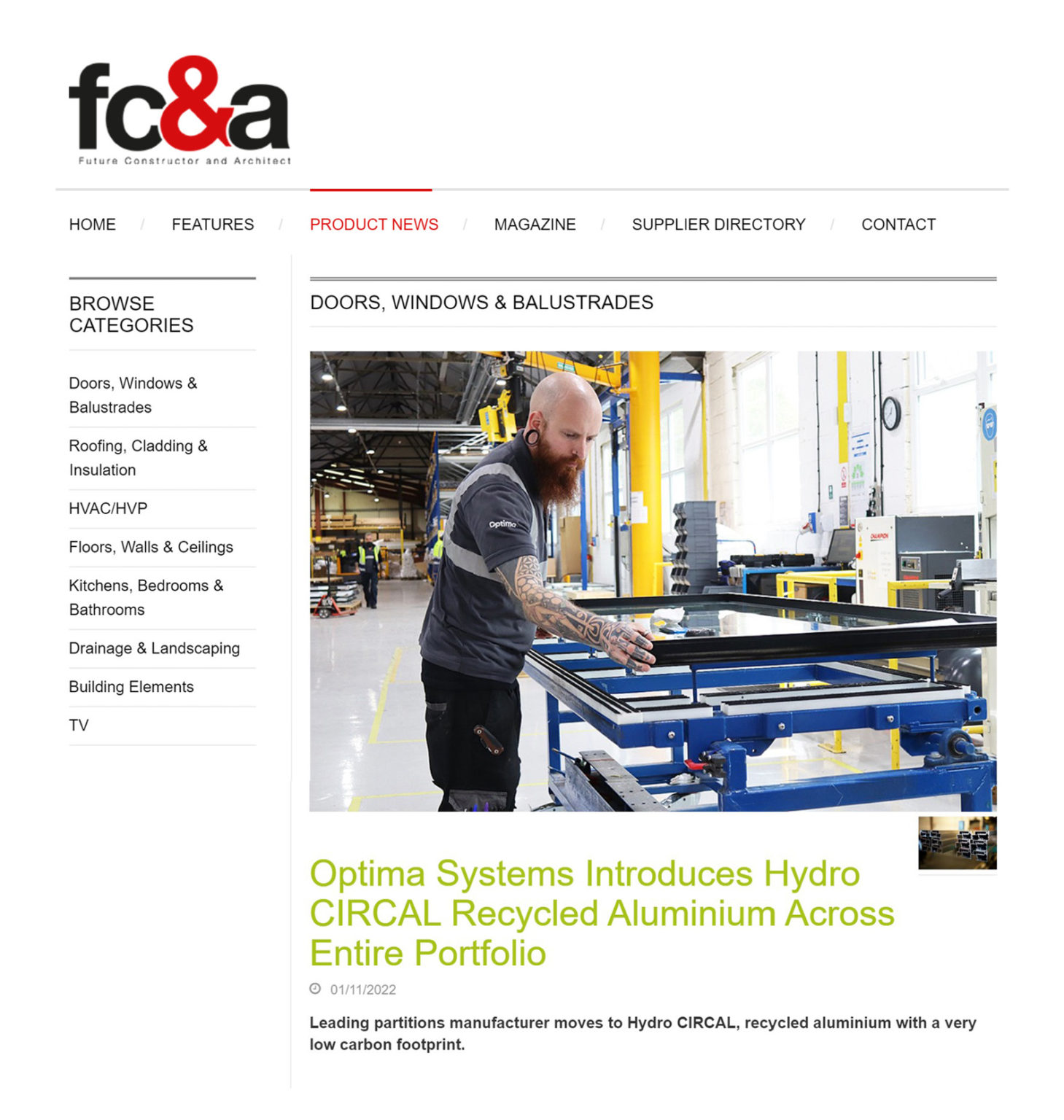 Optima in the press - Optima